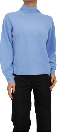 Liu Jo Femme, Pulls, Bleu, Taille: 38 FR Pull en laine et cachemire