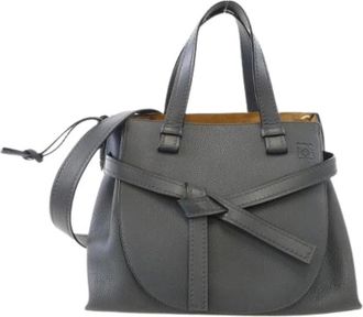 Loewe Sac &agrave; main Pre-owned Gate Top Handle Small en cuir de veau - Femme - Pre-owned - Bleu - Taille: ONE Size