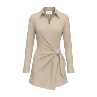 MC2 Saint Barth Damen, Kleider, Beige, LGr&ouml;&szlig;e