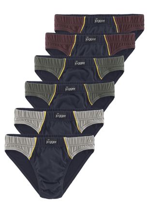 Le Jogger Herren Slips, 6er Pack, Unterhosen, Schl&uuml;pfer, Baumwolle (9, farb-Set)