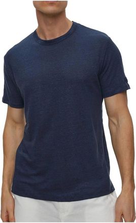 MC2 Saint Barth Homme, Tops, Bleu, Taille: XL Ecstasea Linen Tshirt