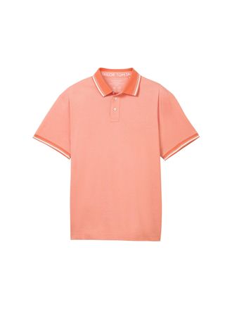 Tom Tailor Herren Basic Piqué Poloshirt, Hazy Coral Rose, M