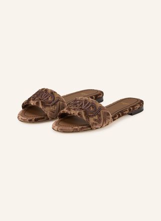 Fendi Pantoletten braun