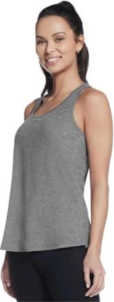 Skechers Godri Swift Tunique D&eacute;bardeur T-Shirt pour Femmes, Charbon chin&eacute;, M