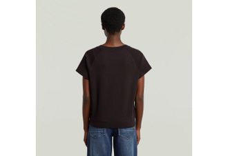 G-Star T-Shirt Raglan Rundhalsform, mit angesetztem B&uuml;ndchen