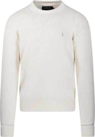 Ralph Lauren Homme, Pulls, Blanc, Taille: XL Pull ras du cou