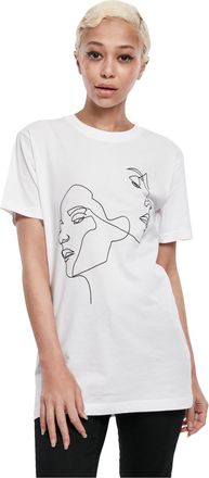 Mister Tee Ladies One Line Tee, White, Größe L