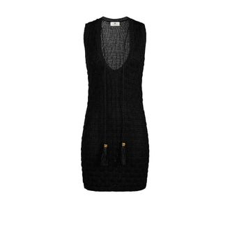Elisabetta Franchi Damen, Kleider, Schwarzk, XLGr&ouml;&szlig;e