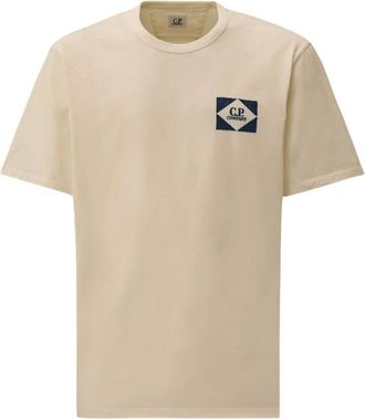 C.P. Company C.p. Company, Homme, Tops, Blanc, Taille: XL T-Shirt Cotone