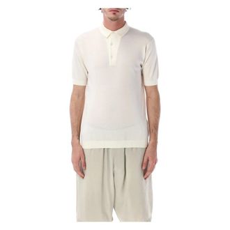 John Smedley Herren, Oberteile, Wei&szlig;, LGr&ouml;&szlig;e