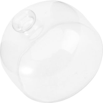 NUOBESTY Transparente Glas Kuchenhaube mit Deckel 13cm Durchmesser 11cm H&ouml;he Lebensmittelschutz Kuppel f&uuml;r Kuchen und Salat Bleifreies Glas Runder Griff Prakti