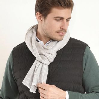 Bexley Echarpes Laine et Cashmere - Echarpes homme beige et ecru