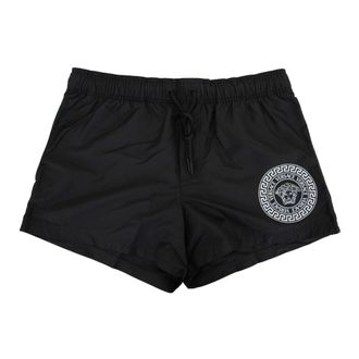 Versace Herren Boxer Badehose mit Logo-Detail - - Swimwear - Herren - Schwarzk - XL