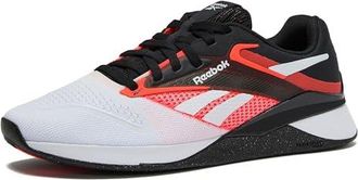 Reebok Baskets Nano X4 Unisexes pour Adulte, Noir/Chaussures Blanc/Orange Flare, 11 Women/9.5 Men