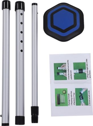 CHICIRIS Reisetaschen-Stützstange, 3-teilige Teleskopstange aus Aluminiumlegierung mit ABS-Gummideckel Zum Schutz und Zur Organisation der Golfschlägertasche