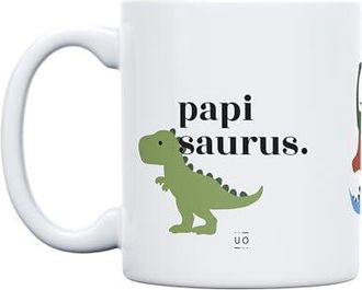 UO Papisaurus Geschenktasse Papa Geschenk f&uuml;r V&auml;ter 350ml Keramik