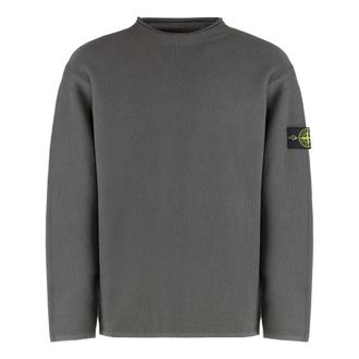 Stone Island Homme, Pulls, Gris, Taille: 3XL Pull avec col polo et d&eacute;tails de point retourn&eacute;