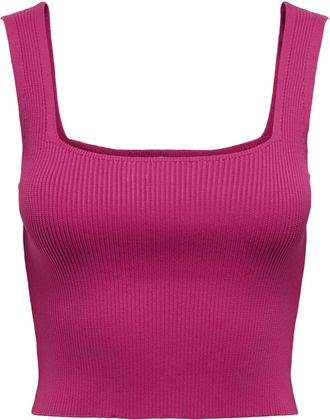Only Onltatianna Sl Cropped Square Neck KNT