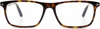 Tom Ford Eyewear lunettes à monture rectangulaire - Marron