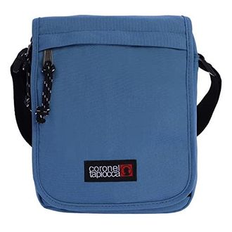 Coronel Tapiocca Homme Bandoulière Denim Sac Bandoulière, 19x24x5 cm, Bleu Clair