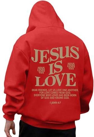 Generic Sweat a Capuche Homme Hooded Sweatshirt Hoodie Pullover Homme Longue Manche avec Doublure en Fleece et Design Th&eacute;matique, Sweatshirt pour Streetwear E