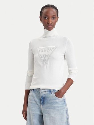 Guess Rollkragenpullover W6BR54 Z1455 Creme Regular Fit