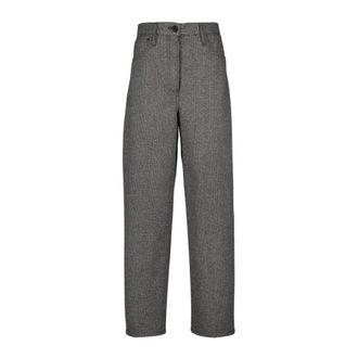 Prada Karo-Hose - - Trousers - Damen - Grau - XS
