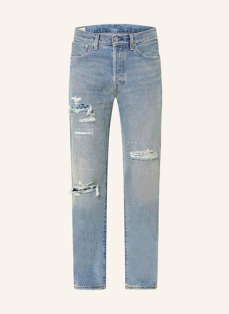 Levi's Destroyed Jeans 501 Regular Fit blau