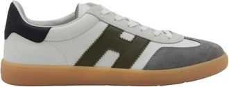 Hogan Low-Top Sneaker - Low-Top Sneakers With Textured Leather - Gr. 10_5 - in Grau - f&uuml;r Damen