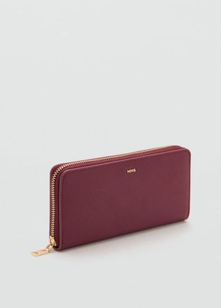 Mango Brieftasche in Saffiano-Optik bordeaux - Damen - Einheitsgr&ouml;&szlig;e - MANGO