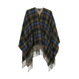 Etro Tartan-Fransen-Poncho - - Jackets - Damen - Mehrfarbig - ONE SIZE