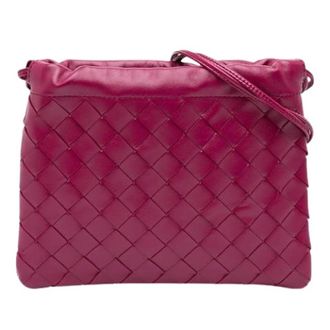 Bottega Veneta Pre-owned Vintage Woven Leather Crossbody Bag - - Pre-owned - Damen - Lila - ONE SIZE