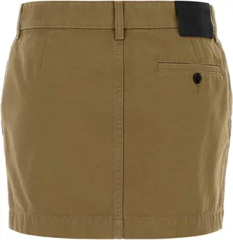 Balenciaga Beige Exterior: Cotton Gonne Skirt