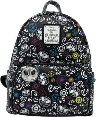 Loungefly Disney NBC Sugar Skull Glow in the Dark AOP