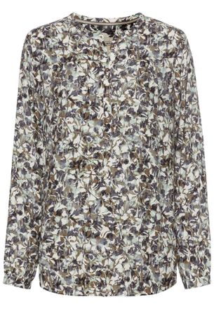 Camel Active Damen Langarm Schlupfbluse mit Stehkragen Hellbraun, Womenswear-XXL