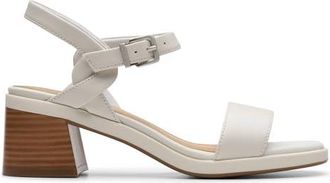 Clarks Femme Jaylan Ray Sandale, Off White Lea, 37.5 EU