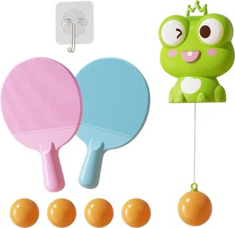 Generic Trainingsger&auml;t f&uuml;r den Tisch - 13,5 x 20 cm faltbarer Trainer Pong Trainer Pong Set robuste PP Schl&auml;ger Montagespiel f&uuml;r Wandt&uuml;ren mit Multiple | &Uuml;bun