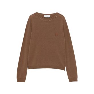 Ermanno Scervino Round-Neck Strickwaren - - Knitwear - Damen - Braun - XS