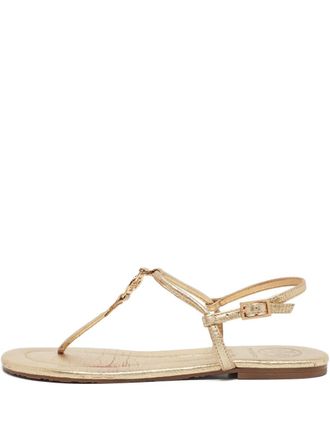 Tory Burch Pre-owned Sandalen mit T-Riemen - Gold
