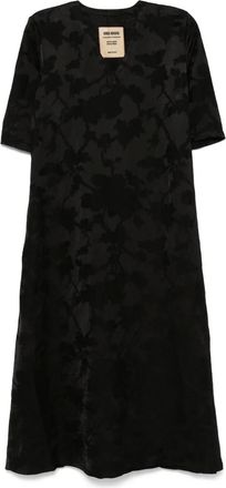 Uma Wang robe portefeuille Anthea &agrave; coupe mi-longue - Noir