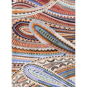 Au Printemps Paris Carr&eacute; en soie imprim&eacute;