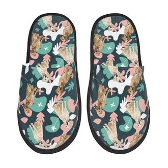 Generic Pantoufle Maison Imprim&eacute; De Chien Labrador Retriever Chaussons Maison Portative Chaudes Pantoufles Confortable Hiver Chaussures Chaudes Pour Maison H&ocirc;