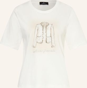 Monari Monari T-Shirt Mit Schmucksteinen weiss