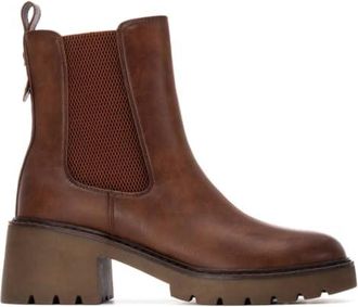 Refresh Bottines Femme Camel - Chaussures confortables et polyvalentes - Mode d&eacute;contract&eacute;e - Mod&egrave;le 17297401 (Taille38)