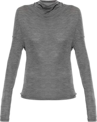 Victoria Beckham Femme, Tops, Gris, Taille: 38 FR Haut &agrave; manches longues