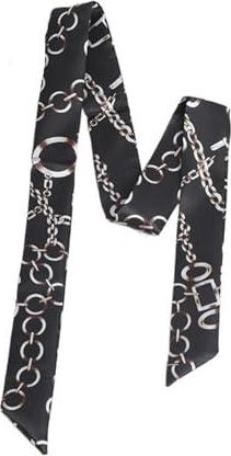 Generic Rubans de sac &agrave; imprim&eacute; floral pour femme, petit foulard et accessoires pour cheveux fins, Couleur 4, taille unique