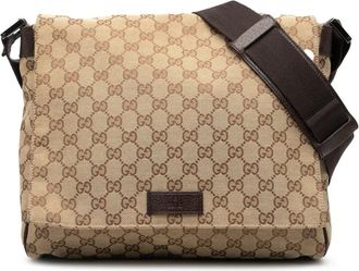 Gucci 2000-2015 GG Canvas Messenger Bag crossbody bag - Braun