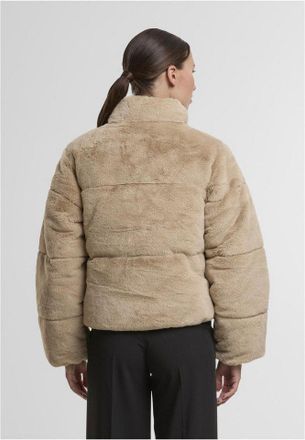 Urban Classics Steppjacke Ladies Short Faux Fur Puffer Jacket