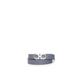 Ferragamo Double Gancini G&uuml;rtel - - Accessories - Herren - Grau - 110 CM