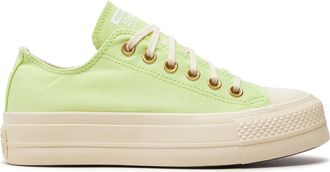 Converse Sneakers aus Stoff Converse Chuck Taylor All Star Lift Platform Ox A09913C Grün
